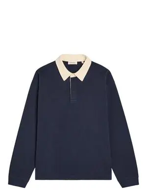 FRAME Cotton Rugby Top - Navy
