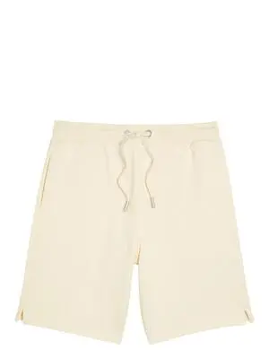 Ami Logo-embossed Cotton Shorts - Cream