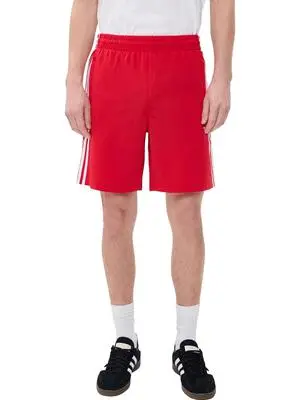 Adidas Firebird Striped Shorts - Better Scarlet