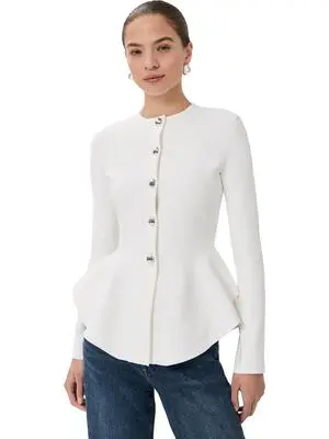 Proenza Schouler Dasha Jacket In Compact Viscose - Off White
