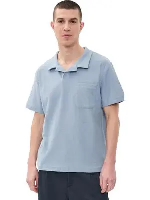 RHYTHM Vintage Terry Polo - Blue