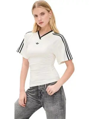 Adidas Rouched Football Jersey - Off-white