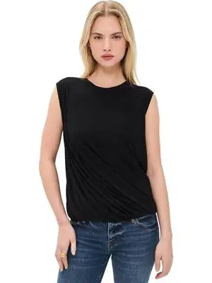 Norma Kamali Sleeveless Twist Top - Black