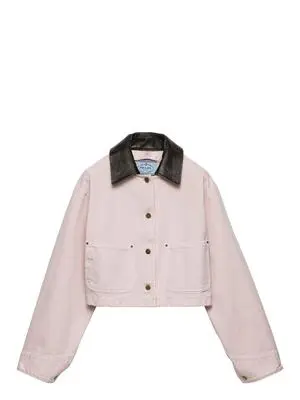 Prada Canvas Blouson Jacket - Pink