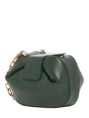 Gabriela Hearst Soft Demi Clutch With Chain - English Green/fluorescent Green
