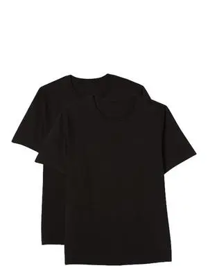 B+T ESSENTIALS Big & Tall 2-pk Tees Black