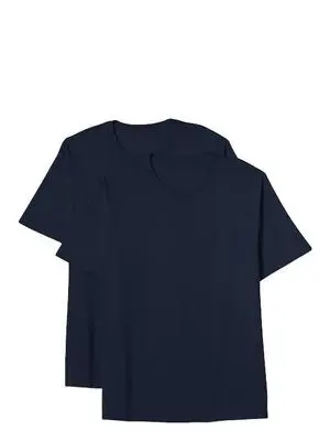 B+T ESSENTIALS Big & Tall 2-pk Tees - Total Eclipse