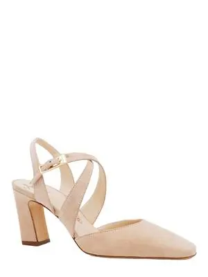 AMALFI BY RANGONI Fagiolo Ankle Strap Pump - Natural Cashmere