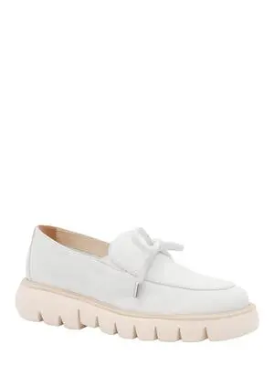 AMALFI BY RANGONI Rana Suede Lug Sole Loafer - Bianco Long Beach