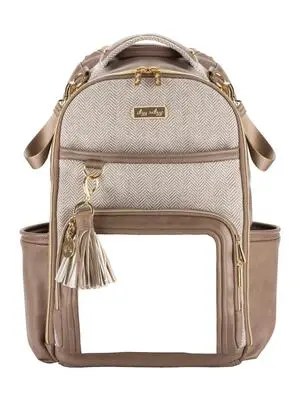 ITZY RITZY Large Diaper Backpack - Vanilla Latte
