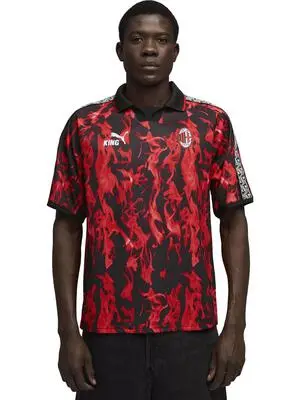PUMA Ac Milan King Retro Soccer Jersey - Red