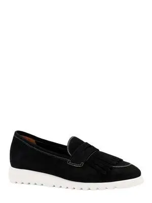 AMALFI BY RANGONI Elemento Fringe Penny Loafer - Nero Long Beach