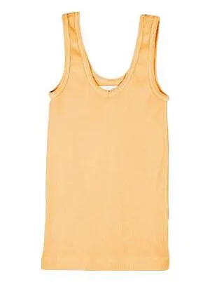 ARIKO Ribbed Cotton Tank Sunrise-yellow