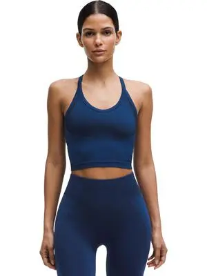 Lululemon Get Low Cross-back Training Tank Top - Deep Sea Blue/true Navy