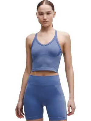Lululemon Get Low Cross-back Training Tank Top - Prep Blue/brilliant Blue