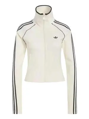 Adidas Firebird Striped Zip-up Sweatshirt - White