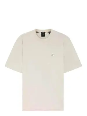 BOSS Logo Appliqué T-shirt - Neutrals
