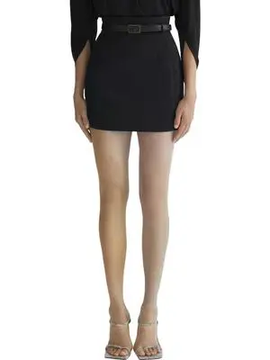 MUGLER Tailored Mini Skirt - Black