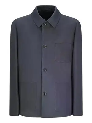LARDINI Pocket Shirt Jacket - Grey