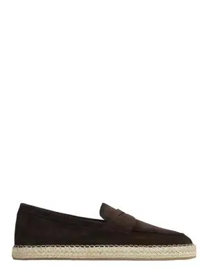 Santoni Leather Loafers - Brown