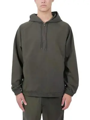 Nanamica Neck-zip Hoodie - Green