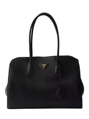 Prada Leather Tote Bag - Black
