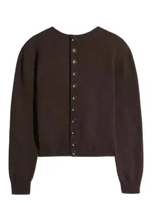 LEMAIRE Buttoned Cardigan - Brown