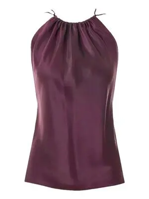 Pinko Gathered Sleeveless Top - Purple