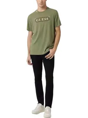 Guess Chris Logo-patch Jeans - Black