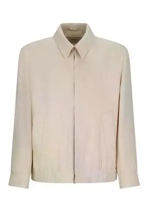 LARDINI Shirt Bomber Jacket - Neutrals