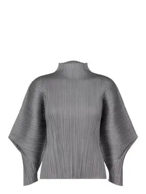 Issey Miyake Skyline Pleated Shirt - Grey
