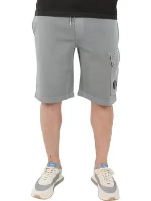 C.P. COMPANY Cargo-pocket Drawstring Shorts - Grey
