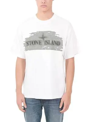 Stone Island Logo-graphic T-shirt - White