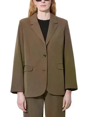 SAMSOE SAMSOE Buttoned Single-breasted Blazer - Brown