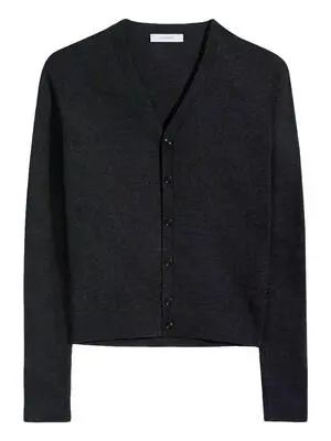 LEMAIRE V-neck Buttoned Cardigan - Grey