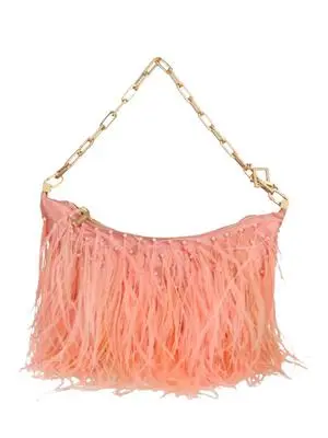 Cult Gaia Gia Feather Chain Shoulder Bag - Pink