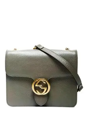 Gucci Interlocking G Chain Shoulder Bag - Grey
