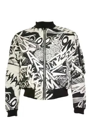 Celine 2019 X Christian Marclay Zip Jacket - White