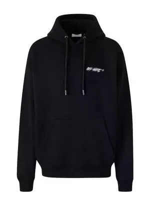 Off-White Logo-print Hoodie - Black