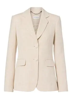 Altuzarra Fenice Linen-blend Blazer - White