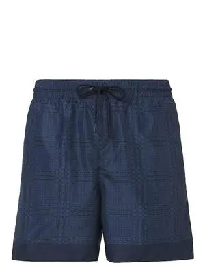 Gucci Interlocking G Poplin Swim Trunks - Blue