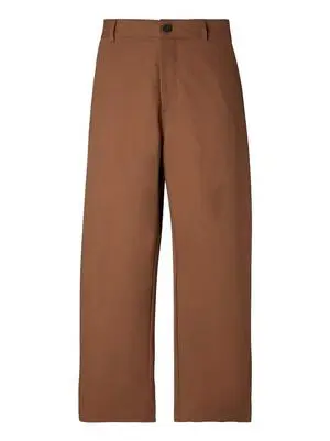 Studio Nicholson Bosworth Wide-leg Cotton Twill Pants - Brown