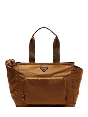 Prada Re-nylon Diaper Bag - Brown