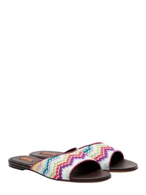 Missoni Liza Zigzag Mules Multicoloured