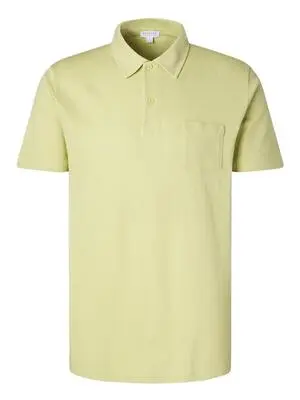 Sunspel Riviera Cotton Polo Shirt - Yellow