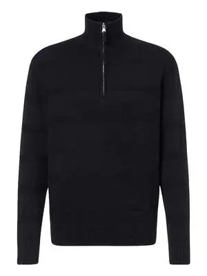 ALLUDE Cotton And Cashmere Turtleneck Sweater - Black