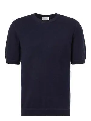 ALLUDE Cotton And Cashmere Crewneck Sweater - Blue