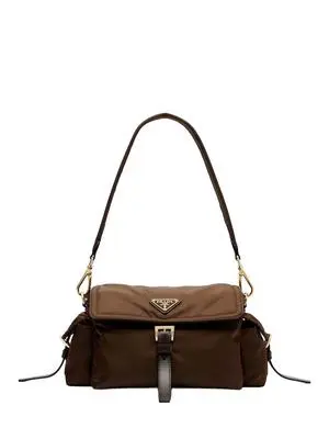 Prada Medium Re-nylon Shoulder Bag - Brown