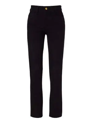 BLAZÉ MILANO Viva Paso Suede Straight Pants - Black