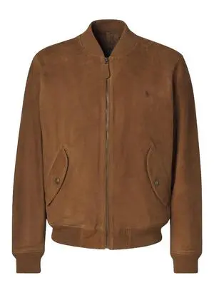Polo Ralph Lauren Suede Bomber Jacket - Brown